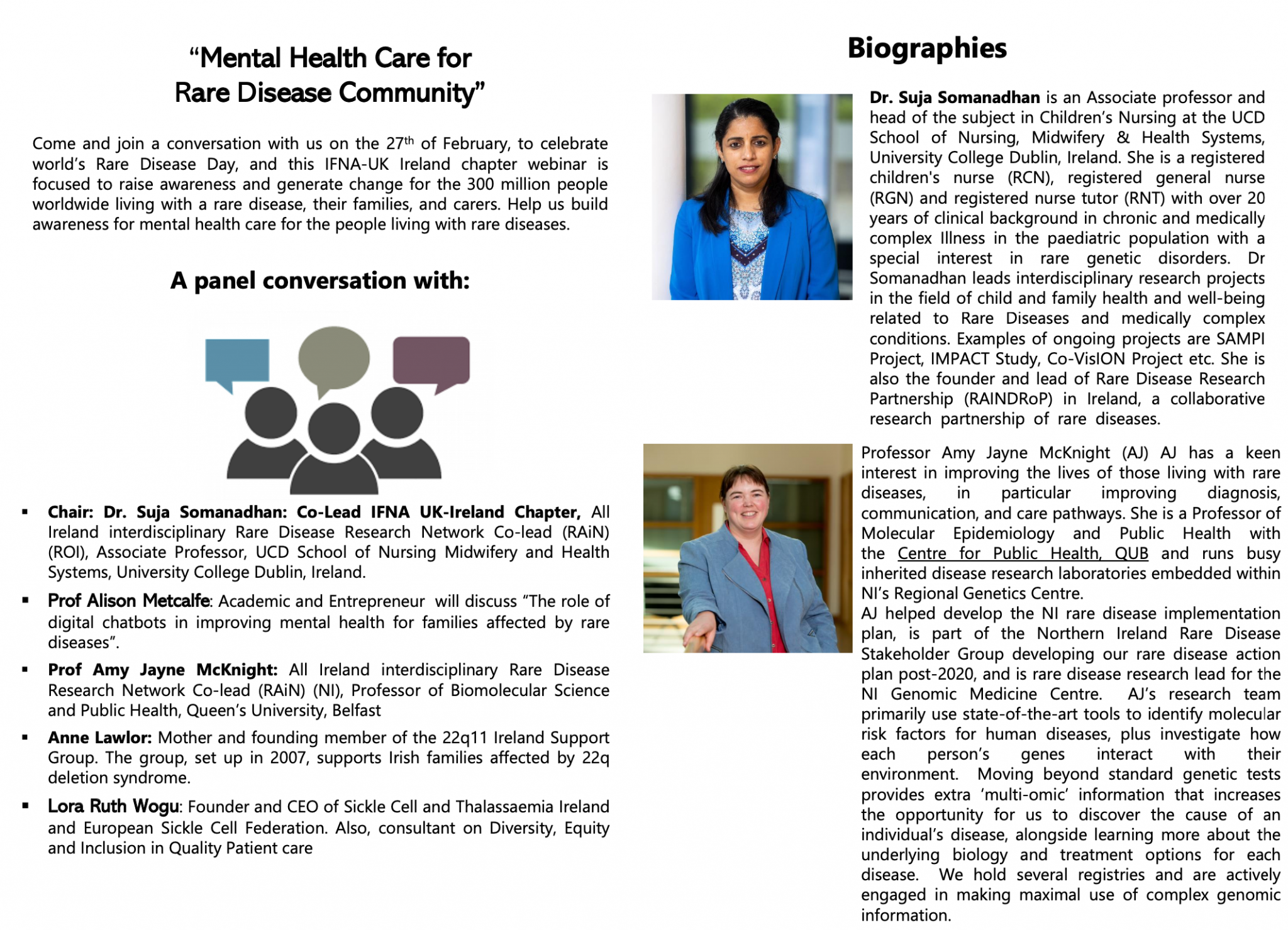 Webinar – Mental Health Care for the Rare Disease Community ...